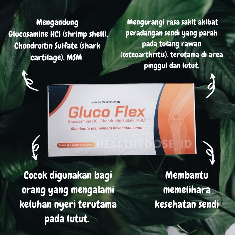 Jual GLUCOFLEX / GLUCOSAMINE SUPLEMEN UTK SENDI ISI 30 KAPLET | Shopee ...