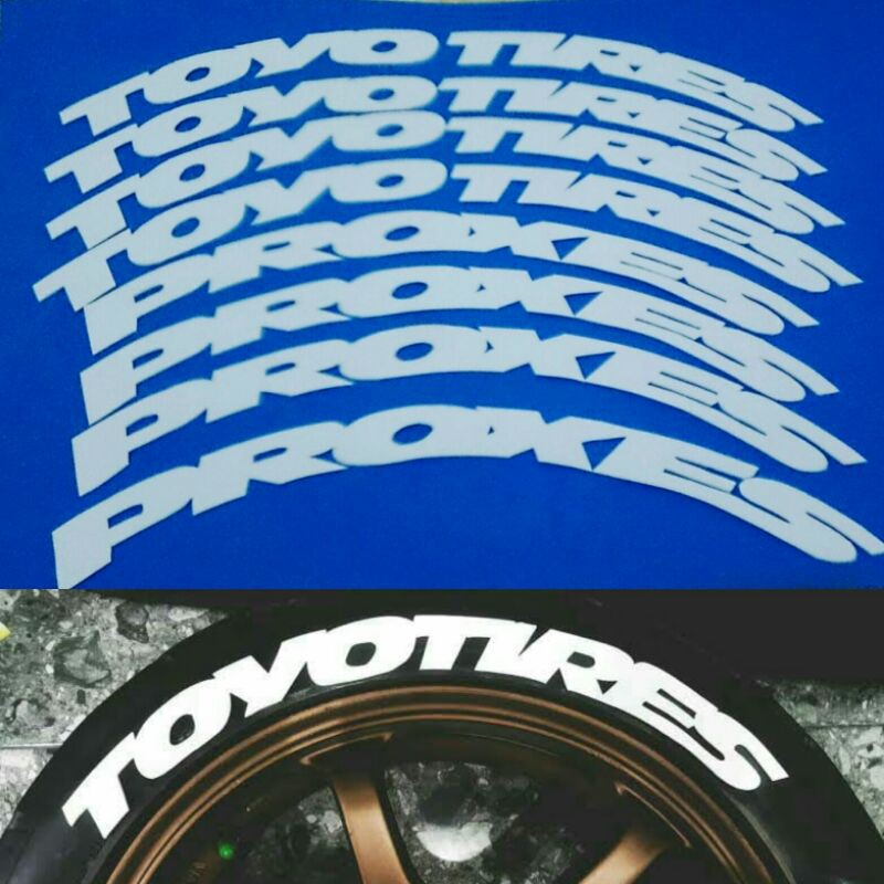 Jual Stiker Ban Mobil Viral dan Keren Tulisan Toyotires Proxes | Shopee ...