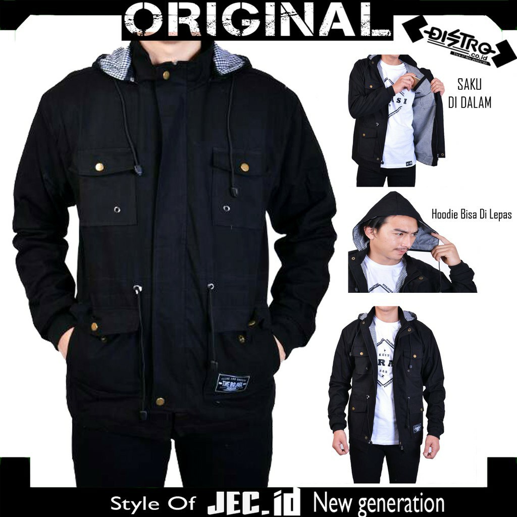Jual JEC Jaket Parka Pria Akrilik Full Premium | Jaket Kanvas | Parka ...