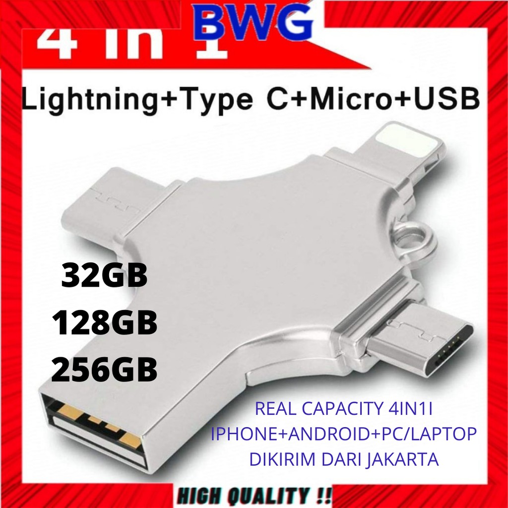 Jual FLASDISK USB OTG ANDROID IPHONE 128GB FLASH DISK OTG TYPE C ...