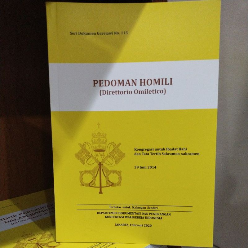 Jual Buku Seri Dokumen Gerejawi Nomor 113 Pedoman Homili Direfforio ...