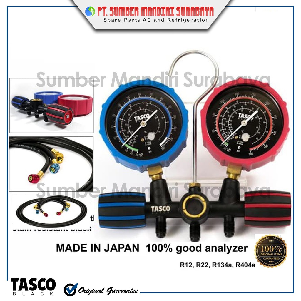 Jual Testing Manifold Gauge Tasco TB120SM ( R22, R134, R404, R407 ...