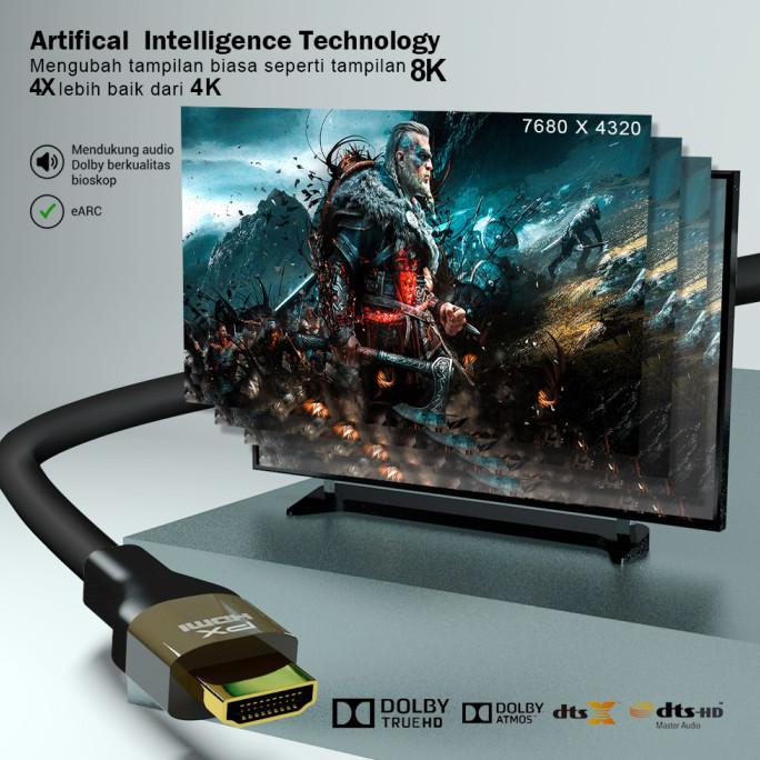 Jual HDMI KABEL 2.1 HIGH-SPEED 8K HDR SMART HDMI CABLE 3M PX HD2-3X - 1 ...