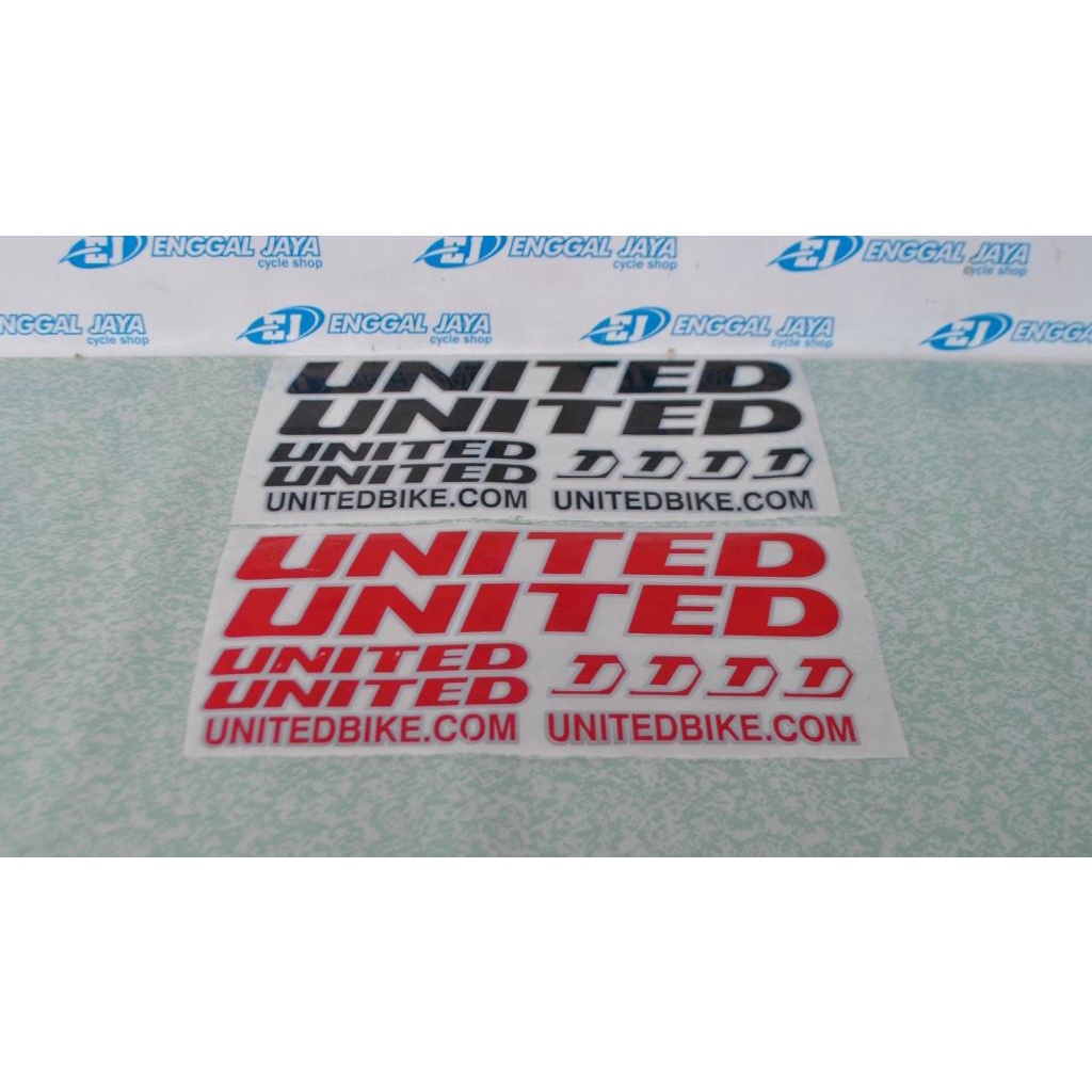 Jual Decal Sticker Stiker Sepeda United Bike MTB Hybrid Roadbike Balap ...