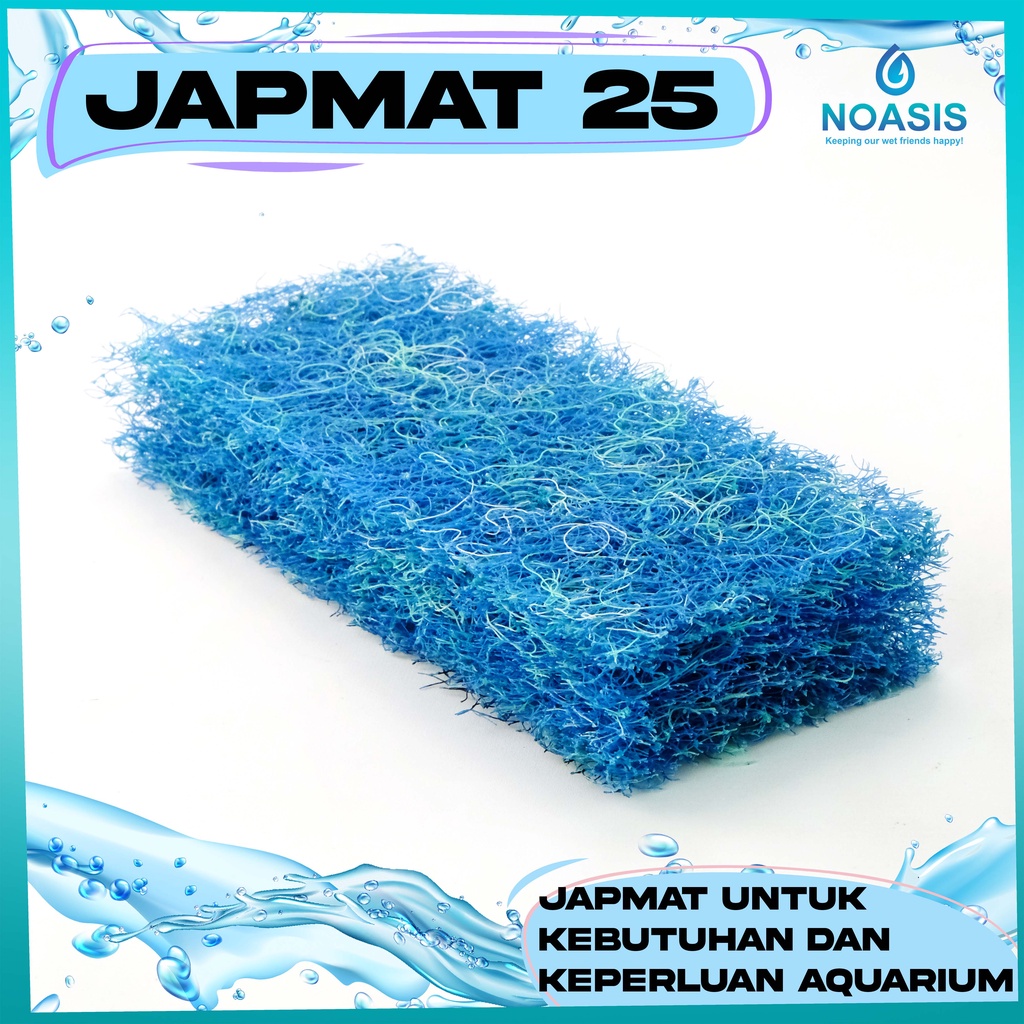 Jual JAPMAT ORIGINAL MEDIA FILTER KOLAM AQUARIUM JAPMAT 25CM X 10CM X 3 ...