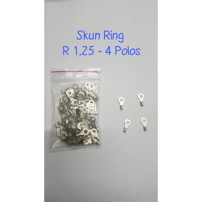 Jual Skun Kabel Ring O Non Isolated 1.25-4 / Skun VR 1.25-4 POLOS ...