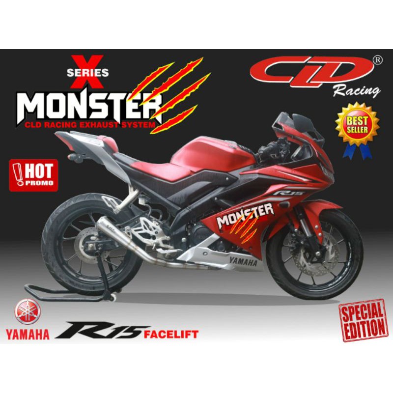 Jual Knalpot Cld Racing New R15 V3 dan R15 V2 old type Monster X-Series ...