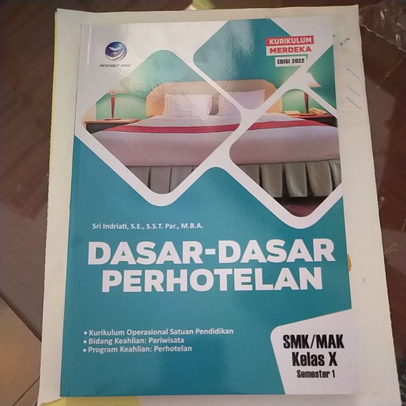 Jual Dasar Dasar Perhotelan SMK KLS X Semester 1 Kurikulum Merdeka | Shopee Indonesia