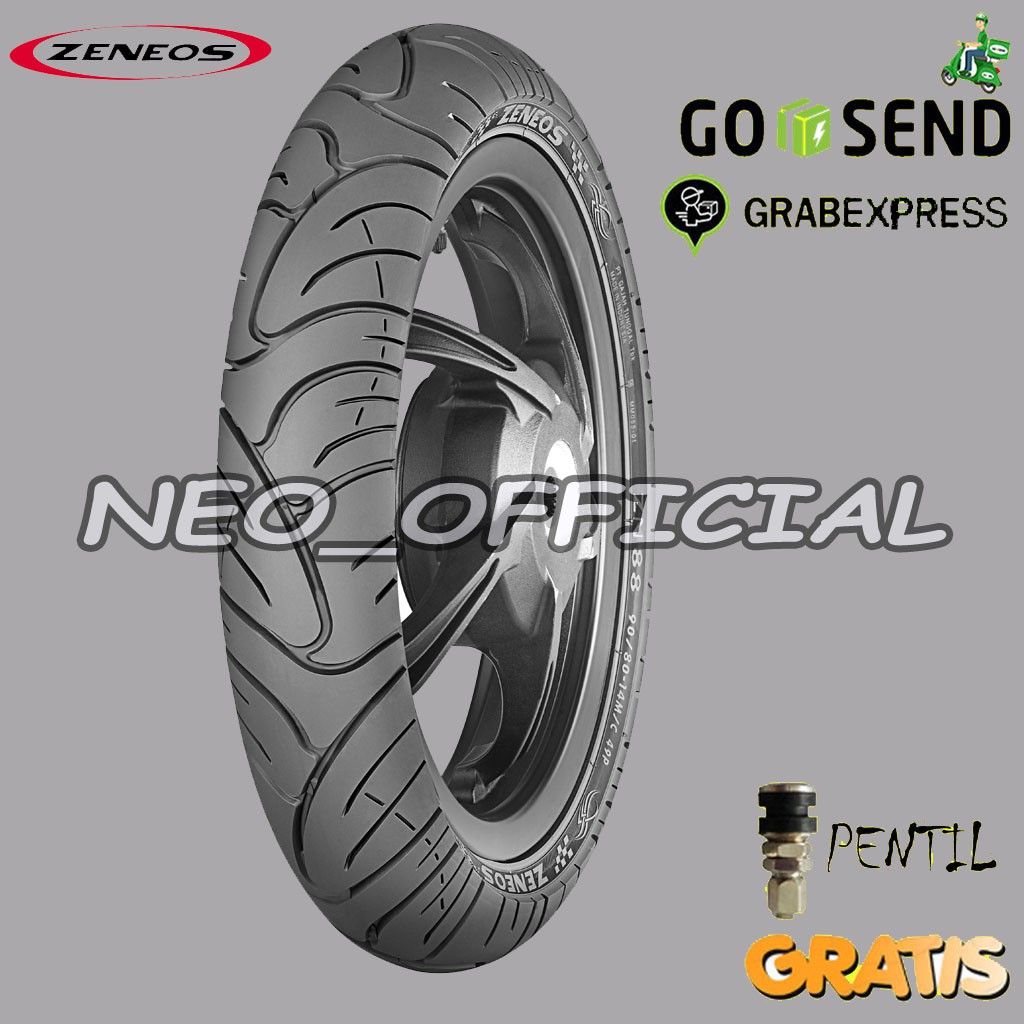 Jual BAN MOTOR MATIC ZENEOS ZN88 80/90 RING 14 TUBELESS | Shopee Indonesia