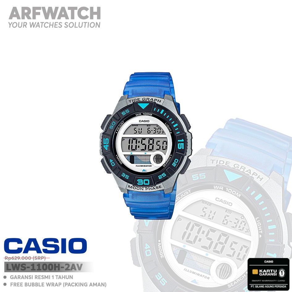 Jual Casio General LWS-1100H-2AV / -8AV / -9AV Original | Shopee Indonesia