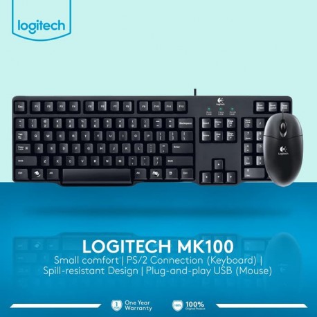 Jual Mouse Keyboard Logitech Classic Combo K120 M90 K 100 + B 100 M 90 Kombo | Shopee Indonesia