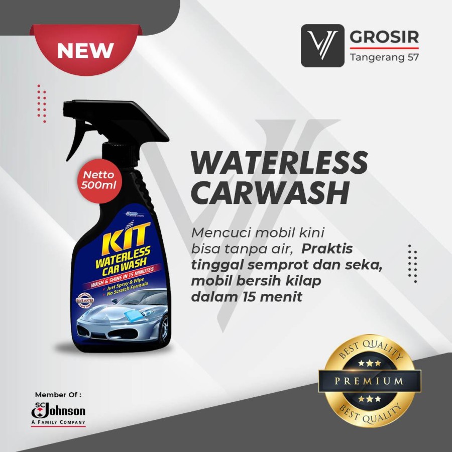Jual KIT Waterless Car Wash Sabun Cuci Mobil Tanpa Air Spray 500ML ...