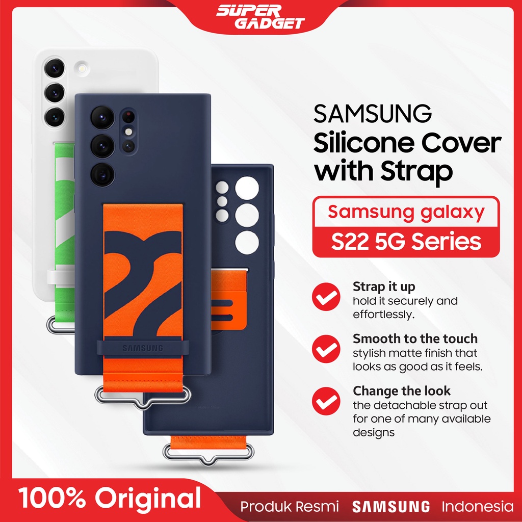 Jual Casing Samsung Galaxy S22 S22+ S22 Ultra Silicon Cover With Strap ...