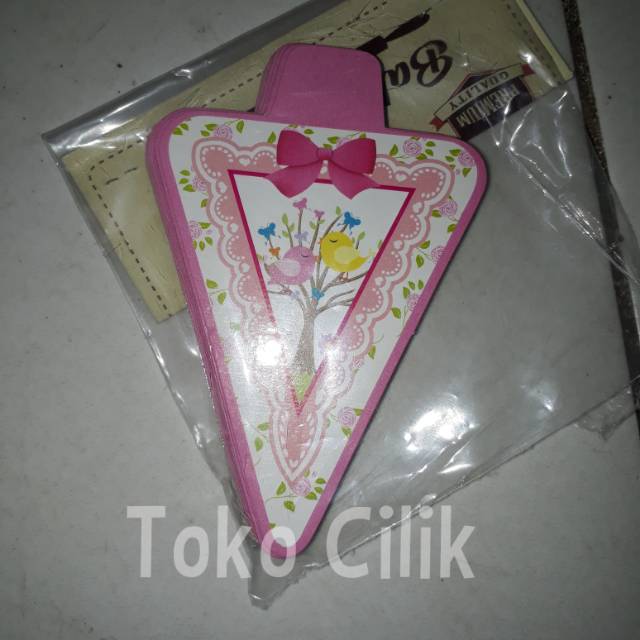 Jual alas/karton/kertas/mini/cake/tart/segitiga/triangle/kue/potong ...