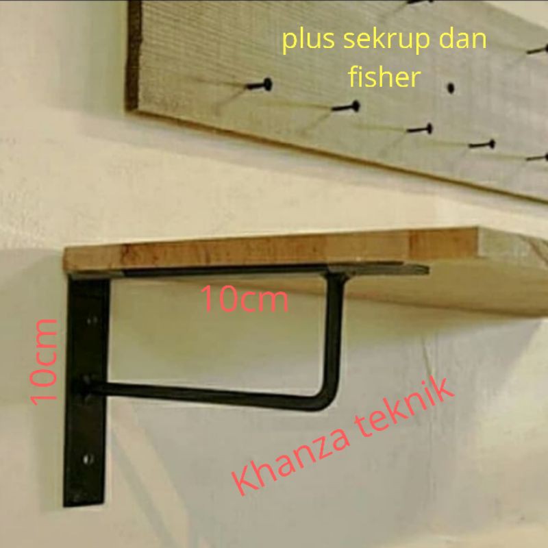 Jual Rak siku besi rak besi hambalan papan 10cm | Shopee Indonesia