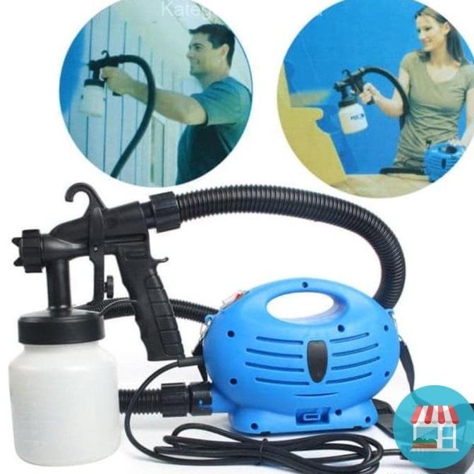 Jual Kompresor Cat Mini Listrik Alat Spray Automatic Gun | Shopee Indonesia