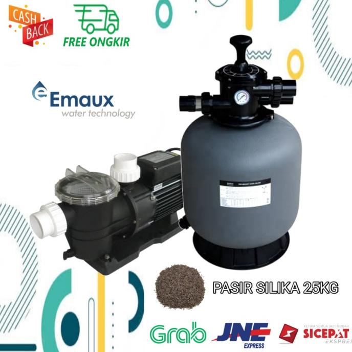 Jual Paket Pompa Kolam Renang 1Hp+ Sand Filter Emaux 16 Inchi | Shopee ...