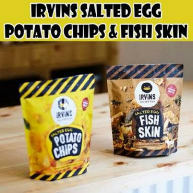 Jual Irvins Salted Egg Potato Chips And Fish Skin | Shopee Indonesia