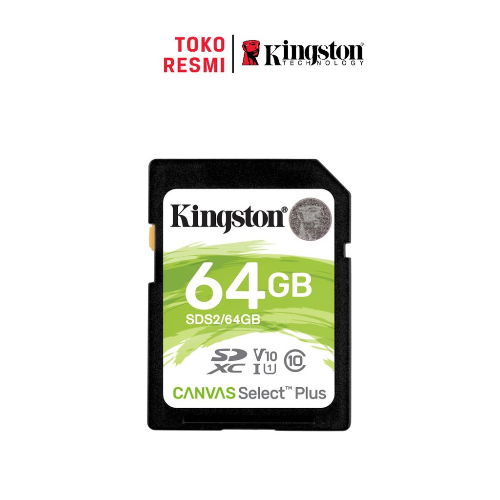 Jual Kingston Canvas Select Plus Class 10 SD Card 64GB (SDS2/64GB) | Shopee Indonesia