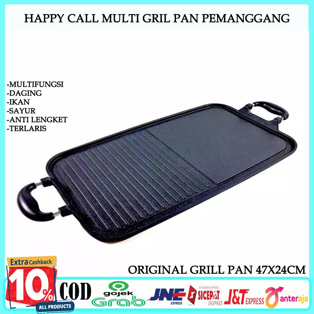 Jual Grill Pan Pemanggang Roti Daging Bbq Ikan Panggangan Sosis ...