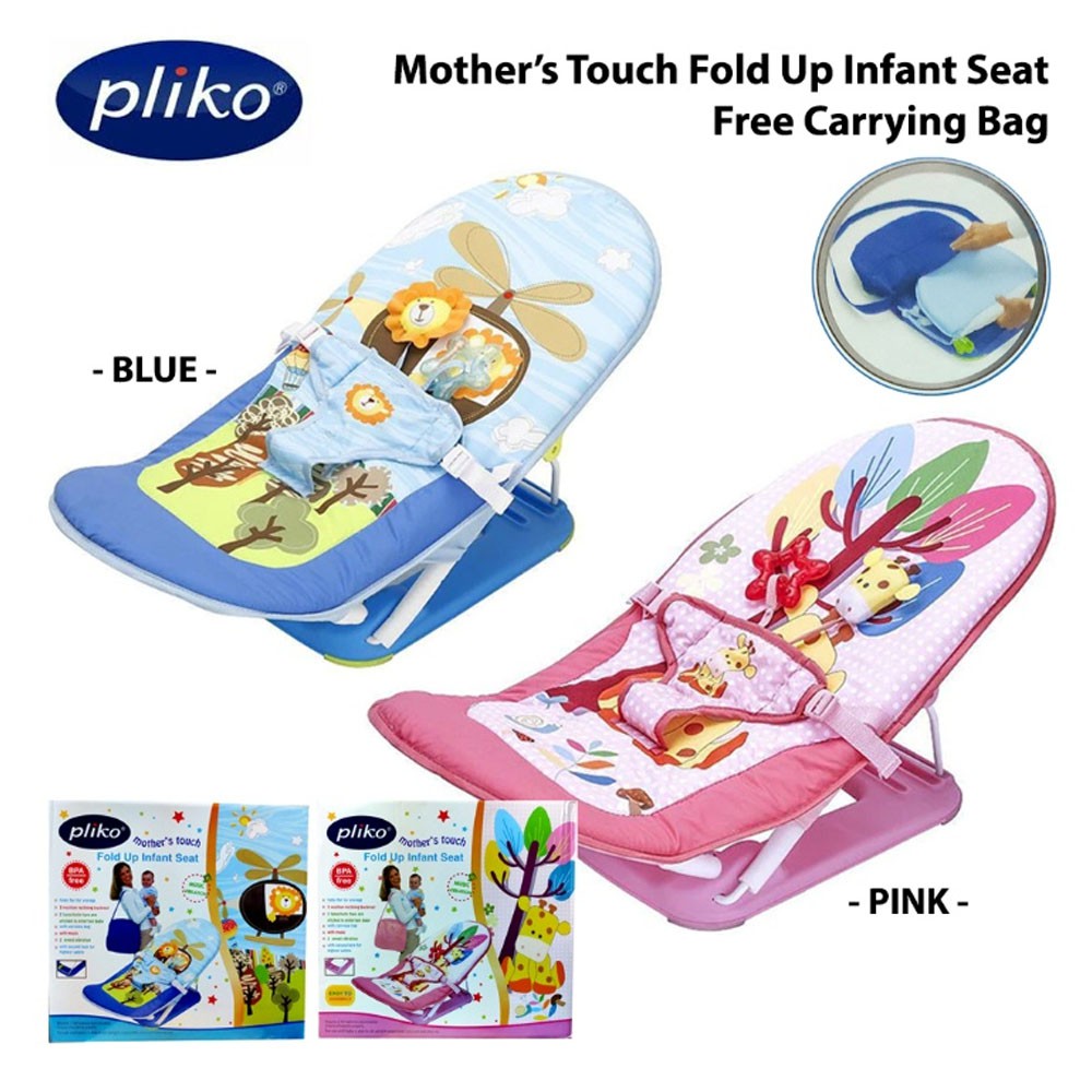 Jual Pliko Fold Up Infant Seat Mothers Touch Baby Bouncer Free Carrying ...