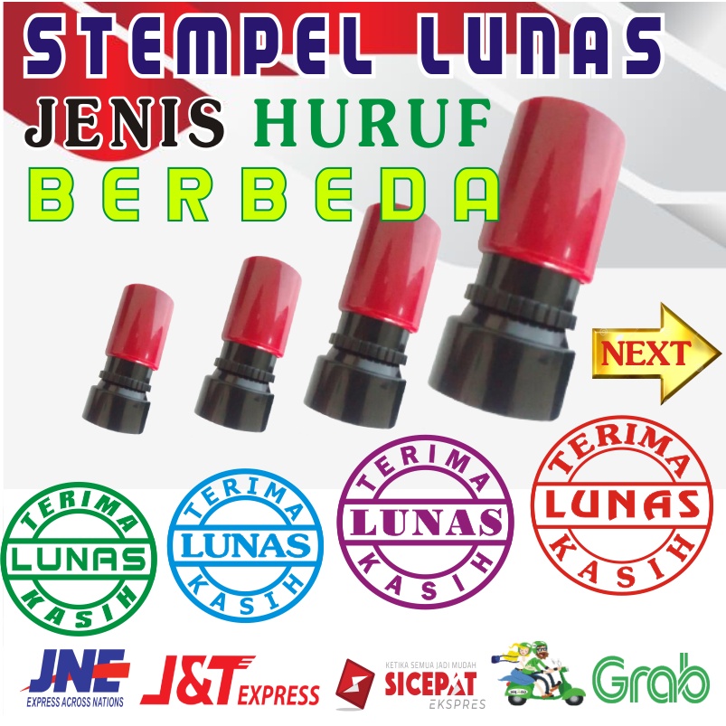 Jual STEMPEL SETEMPEL CAP LUNAS CUSTOM BON FAKTUR NOTA KWITANSI SURAT ...