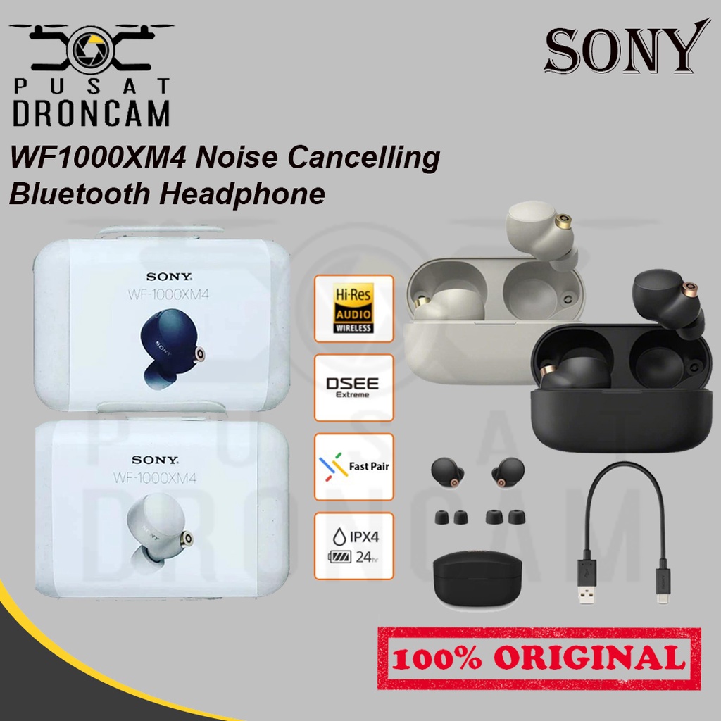 Jual Sony WF 1000XM4 - WF1000XM4 Noise Cancelling Bluetooth Headphone ...
