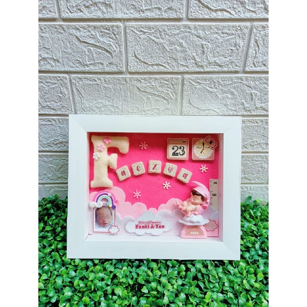 Jual BIODATA BAYI 3D/ BABY BOX FRAME 3D | Shopee Indonesia