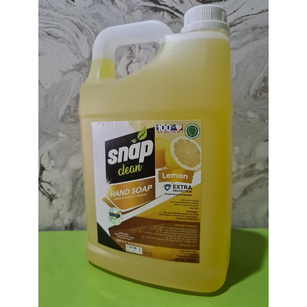 Jual Snap Clean Hand Soap 4 ltr ( Sabun Cuci Tangan ) | Shopee Indonesia
