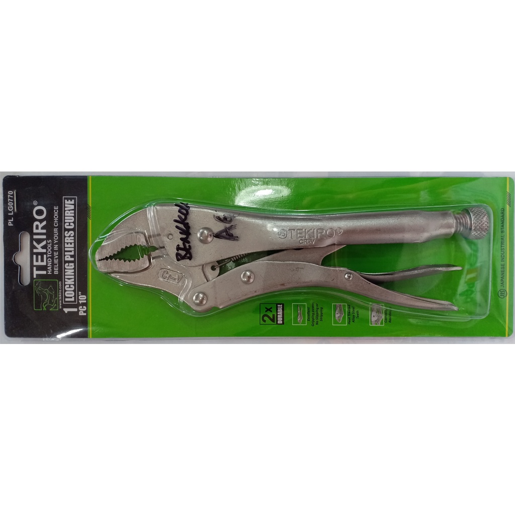 Jual TEKIRO - TANG BUAYA BENGKOK 10" LOCKING GRIP PLIER CURVED PL ...