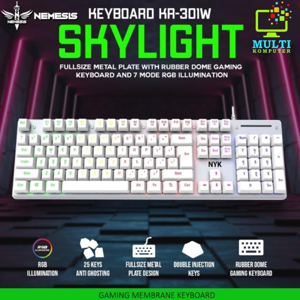 Jual KEYBOARD GAMING NYK KR-301 RGB UNDERGLOW | Shopee Indonesia