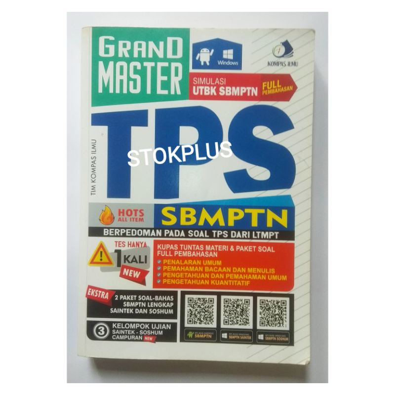 Jual GRAND MASTER TPS TES POTENSI SKOLATIK SBMPTN - SIMULASI UTBK ...