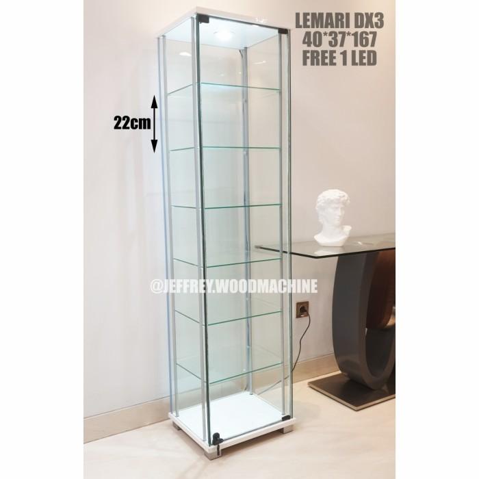Jual Lemari Kaca Display Rak Kaca 1 Pintu Kecil Koleksi Lego Gundam Shf ...
