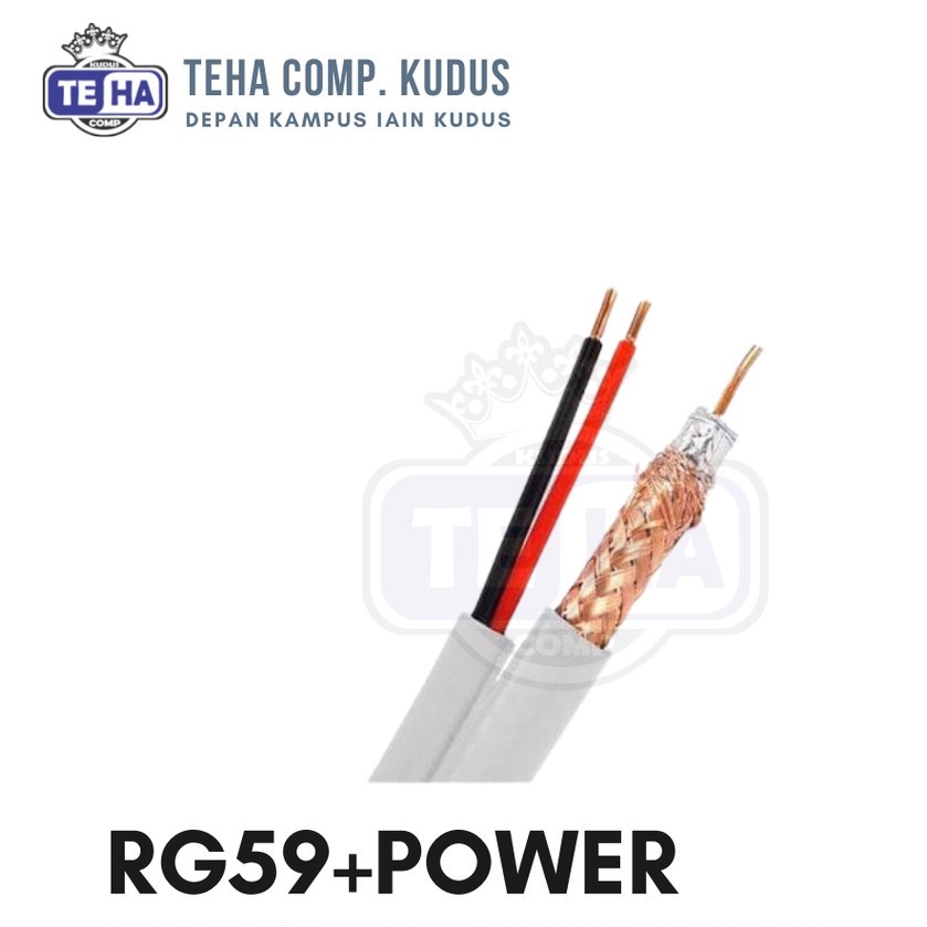 Jual Kabel CCTV RG59 Plus Power Meteran RG 59 Eceran Meter | Shopee ...