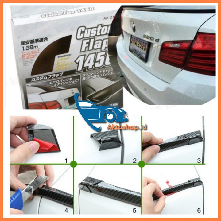 Jual FIBER CAR REAR SPOILER - CUSTOM MOBIL FLAG/KUSTOM MOBIL (HITAM ...