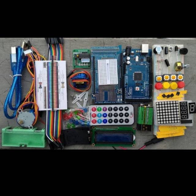 Jual Arduino Mega 2560 R3 starter kit paket compatible | Shopee Indonesia