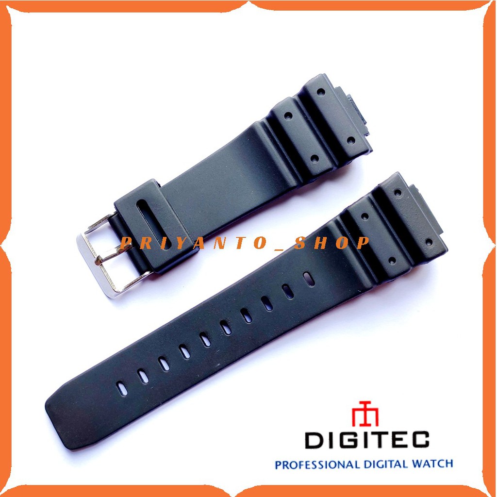 Jual Strap Tali Jam Tangan Digitec 3090 Digitec DG-3090T Oem hitam ...