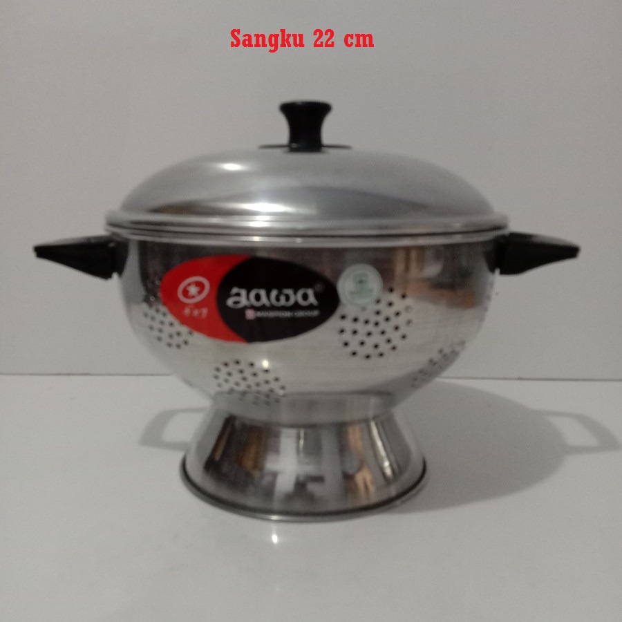 Jual Sangku 22 cm tempat nasi plus tutup sehat nasi enak | Shopee Indonesia