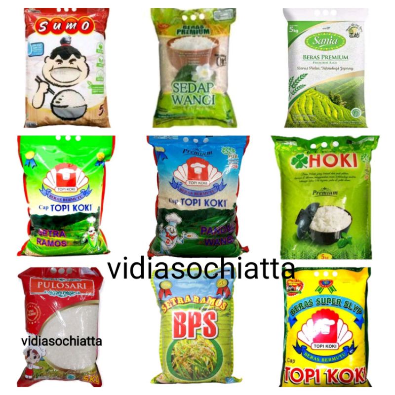 Jual Beras Sania sedap wangi topi koki jasmine raja ultima Gold Rice ...