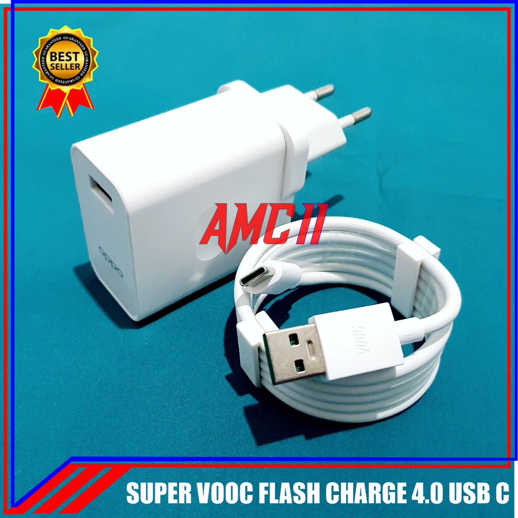 Jual Charger Oppo Reno 4 ORIGINAL 100% Super VOOC USB C 30 Watt ...