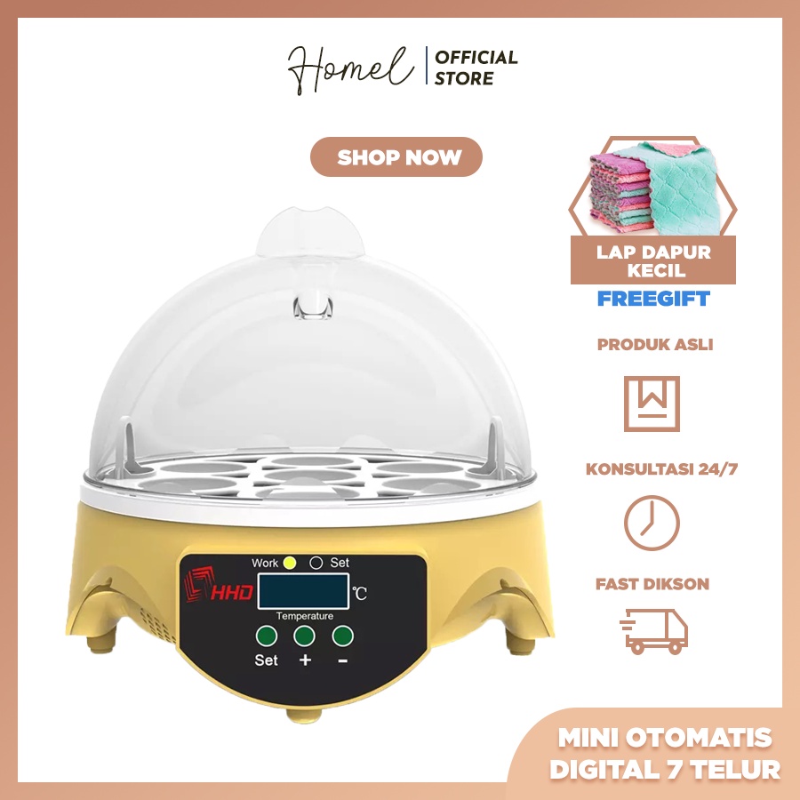 Jual Inkubator otomatis mini, inkubasi 7 telur 1 kali kompartemen ...