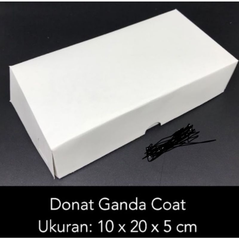 Jual Dus Donat Ganda ukuran 10x20x5/dus kue/kerdus snack/ dus roti/ dus ...