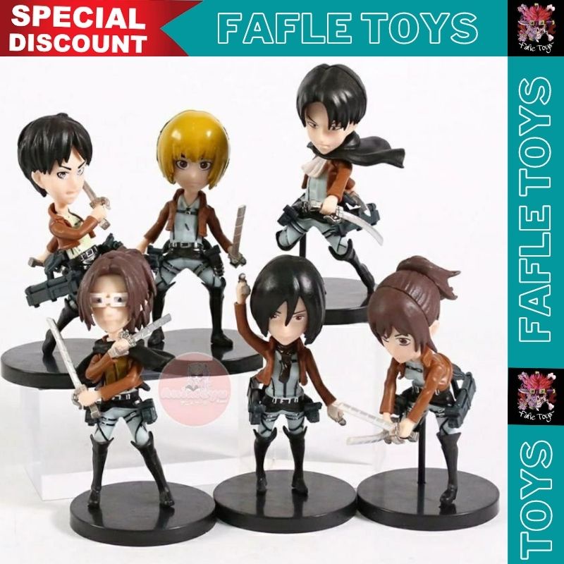 Jual AOT set Figure / Pajangan Attack on titan / Mainan AOT / Attack on ...