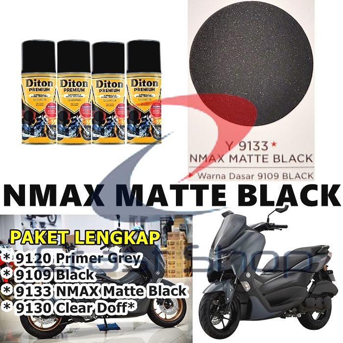 Jual Paket Lengkap Cat Pilox Diton Premium Yamaha NMAX Matte Black 9133 ...