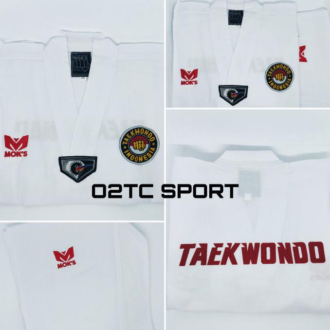 Jual baju taekwondo dobok taekwondo moks young fighter original | Shopee Indonesia