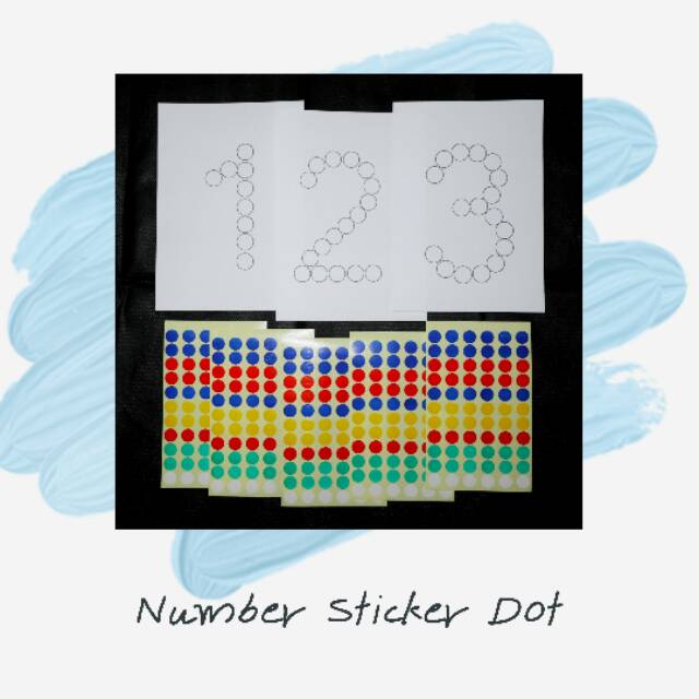 Jual Number Sticker Dot | Set Aktivitas Menempel Stiker Bulat pada ...