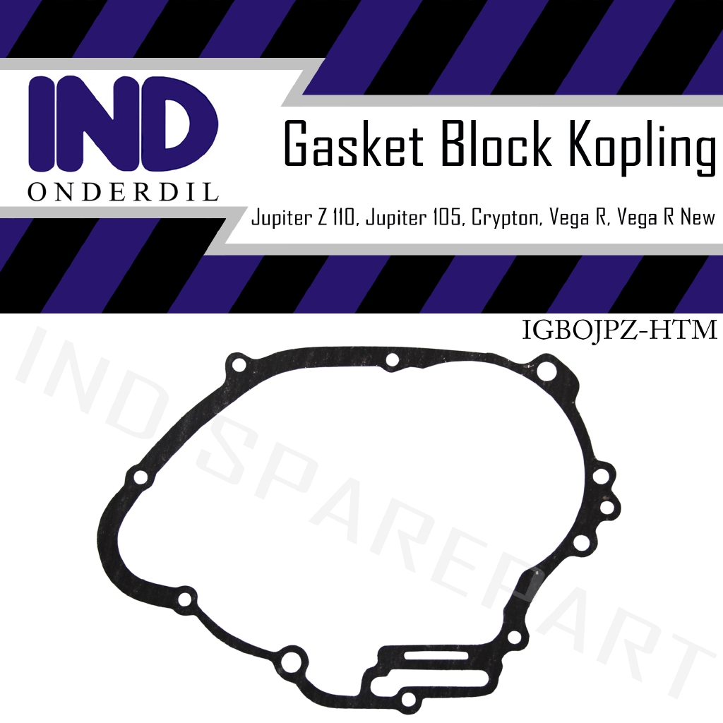 Jual Gasket Packing-Paking Block-Blok Kopling-Kupling Hitam Jupiter 105-Z 110/Crypton/Vega R-New ...