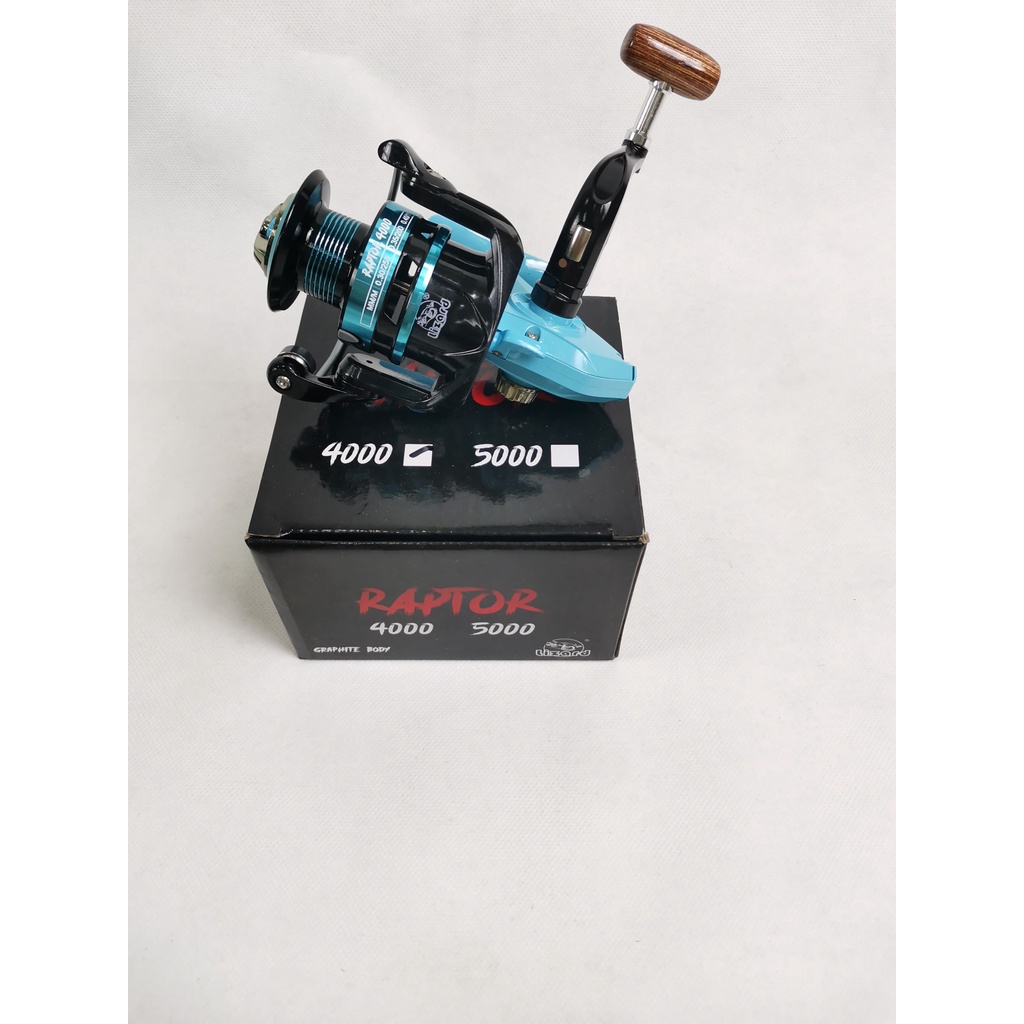 Jual Reel Lizard Raptor 4000-5000 spinning ratio 5.2:1 gulungan pancing ...