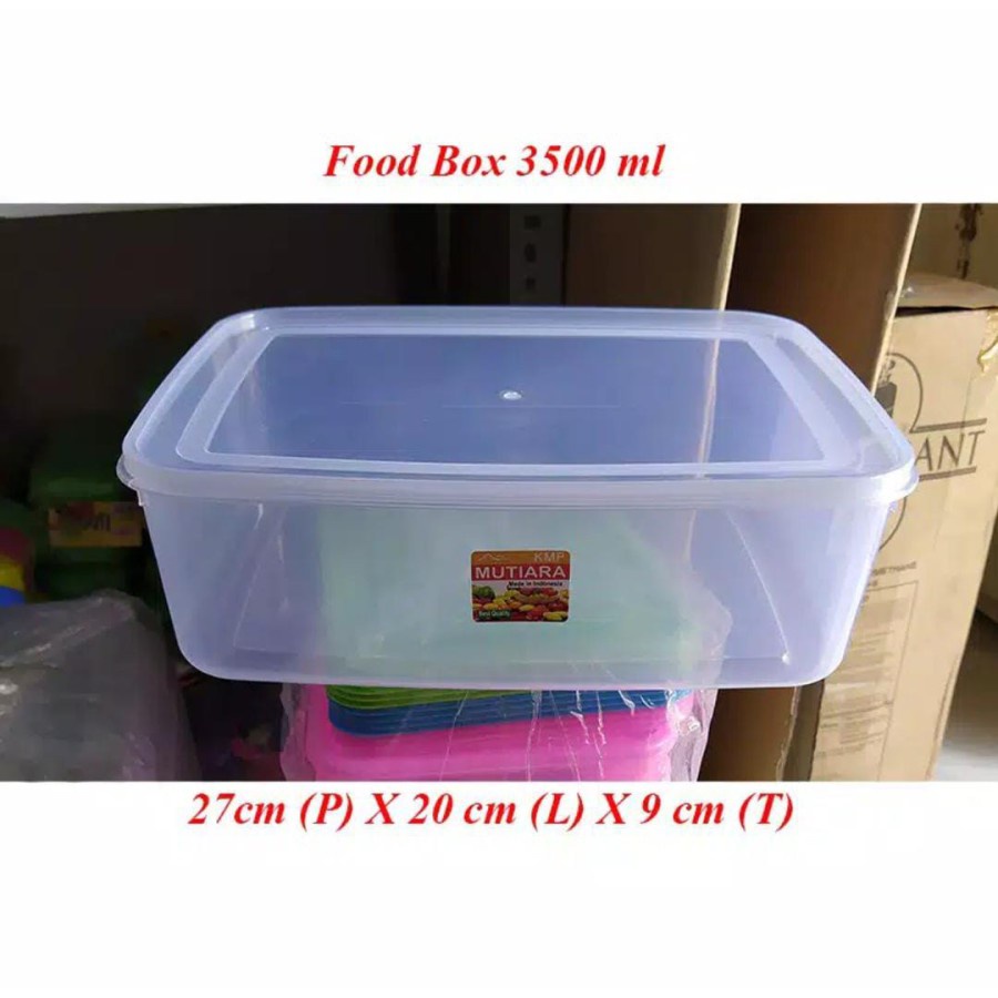 Jual Toples Tempat Makan Kotak Bening Sealware 3500 ML / Toples KMP ...