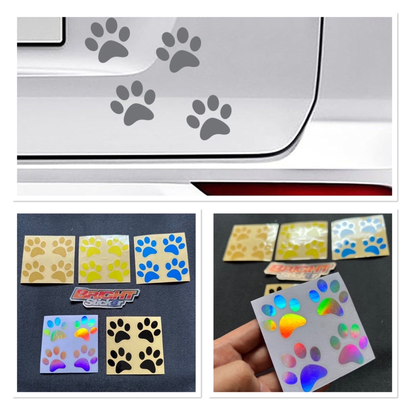 Jual STICKER STIKER TELAPAK KAKI KUCING ANJING ISI 4 STICKER MOBIL ...